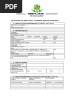 uMngeni Municipality Application Form | PDF | Criminal Record | Government