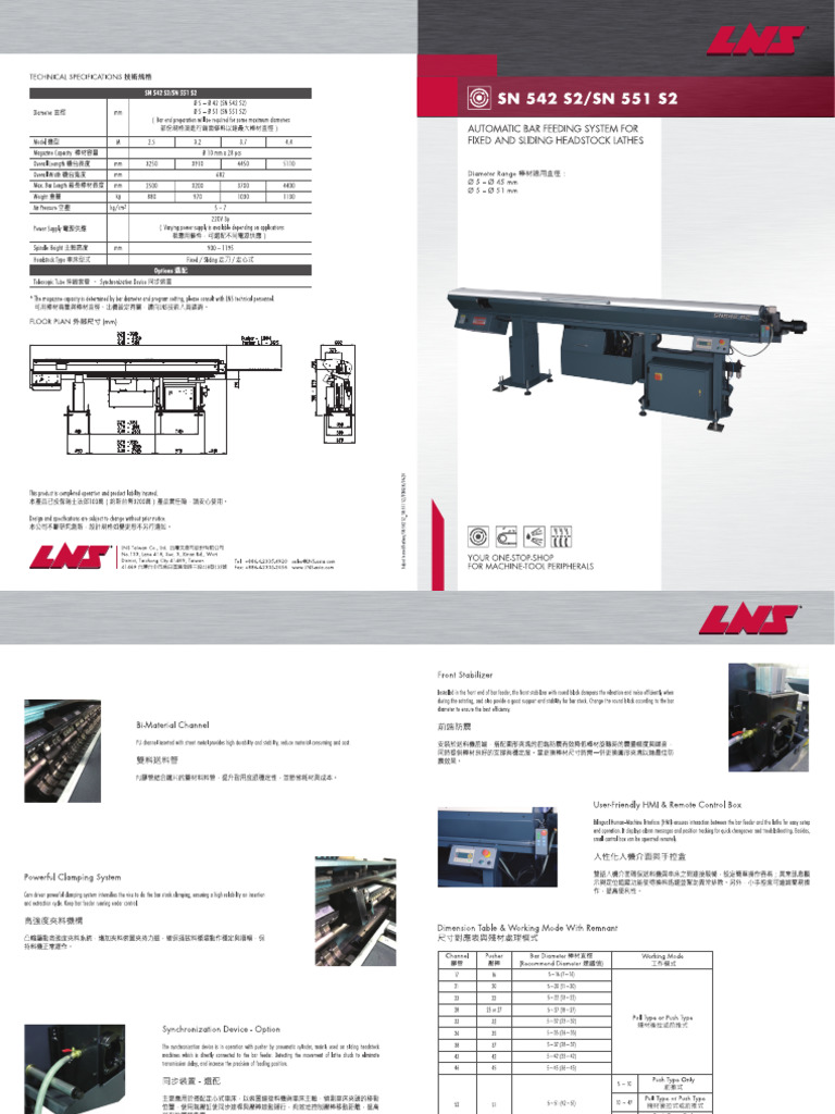 SN 542 S2 - SN 551 S2 Brochure EN - ZH-HANT | PDF