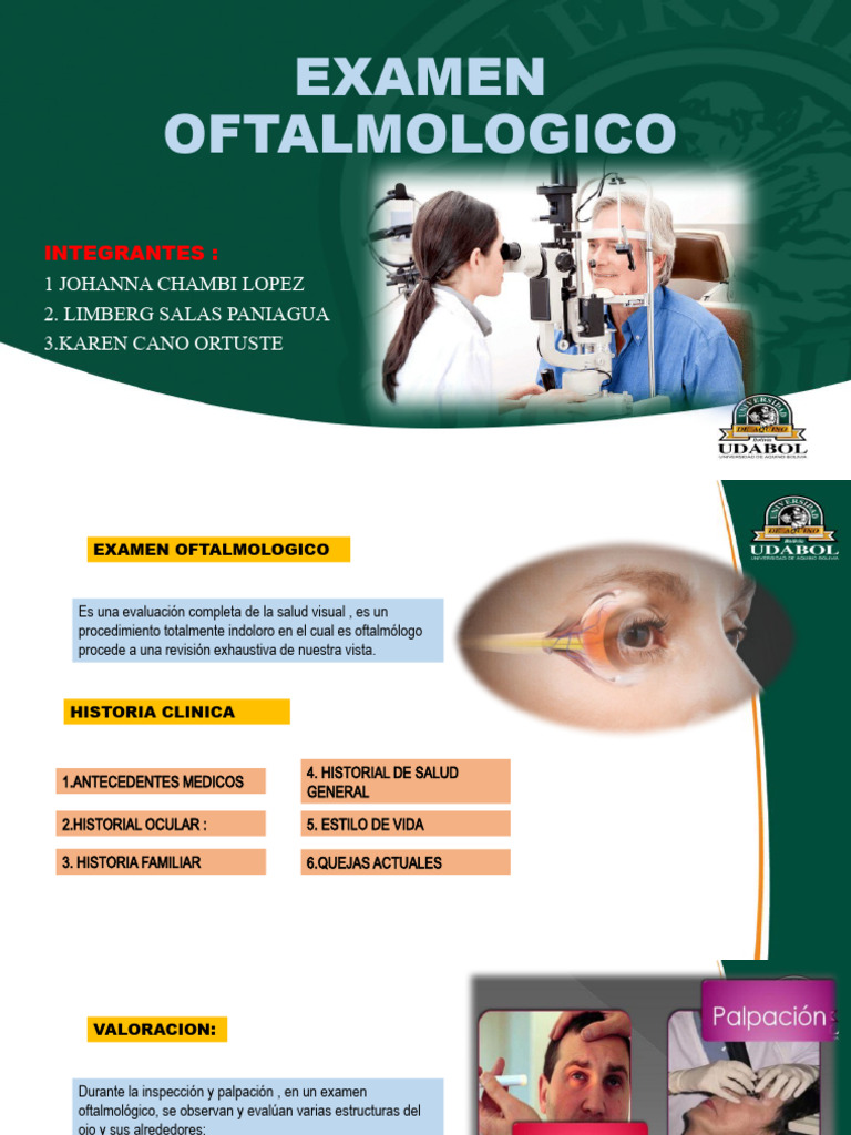Examen Oftalmologico | PDF