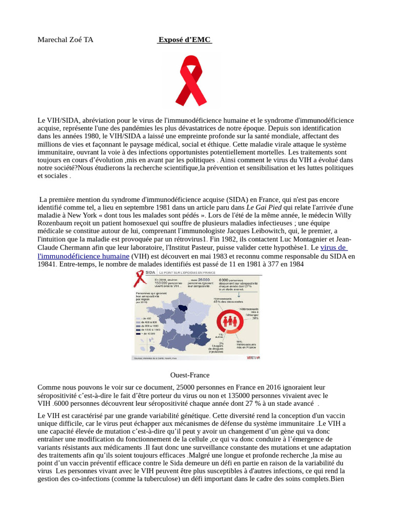 Évolution du VIH/SIDA en France | PDF | VIH | SIDA
