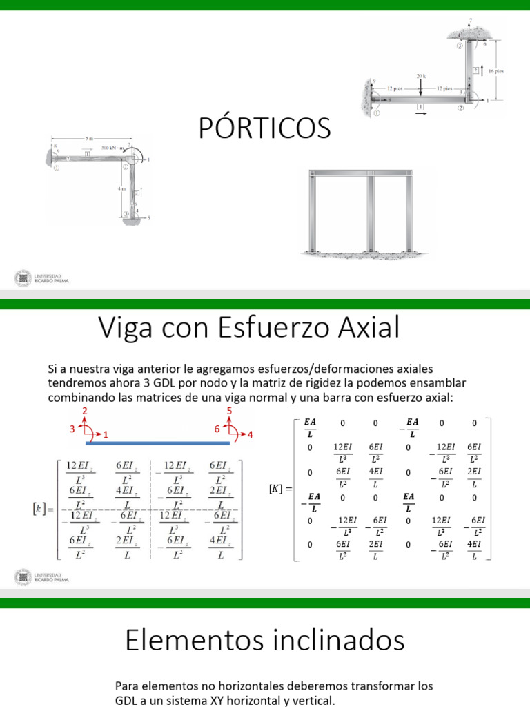 5. Pórticos | PDF | Viga (Estructura) | Ingeniería mecánica