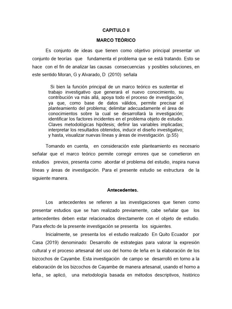 CAPITULO II Jhonny Ramon Listo-1 | PDF | Teoría | Panes