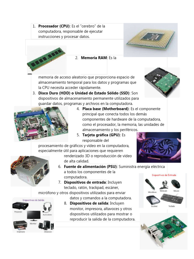 10 Elementos de Hadware | PDF