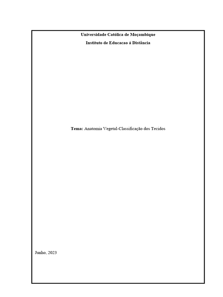 Anatomia Vegetal-Classificacao Dos Tecidos | Download grátis PDF | Raiz ...