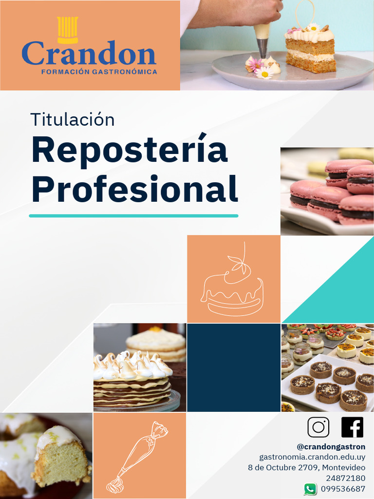 Reposteria Profesional 2024 | PDF | Confitería | Postres