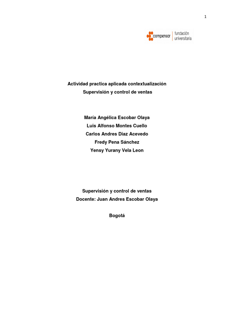 Actividad Practica Aplicada Contextualización | PDF | Business | Cliente