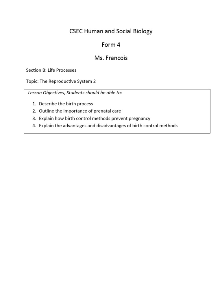 Reproduction Worksheet 2 | PDF | Reproductive System | Fertilisation