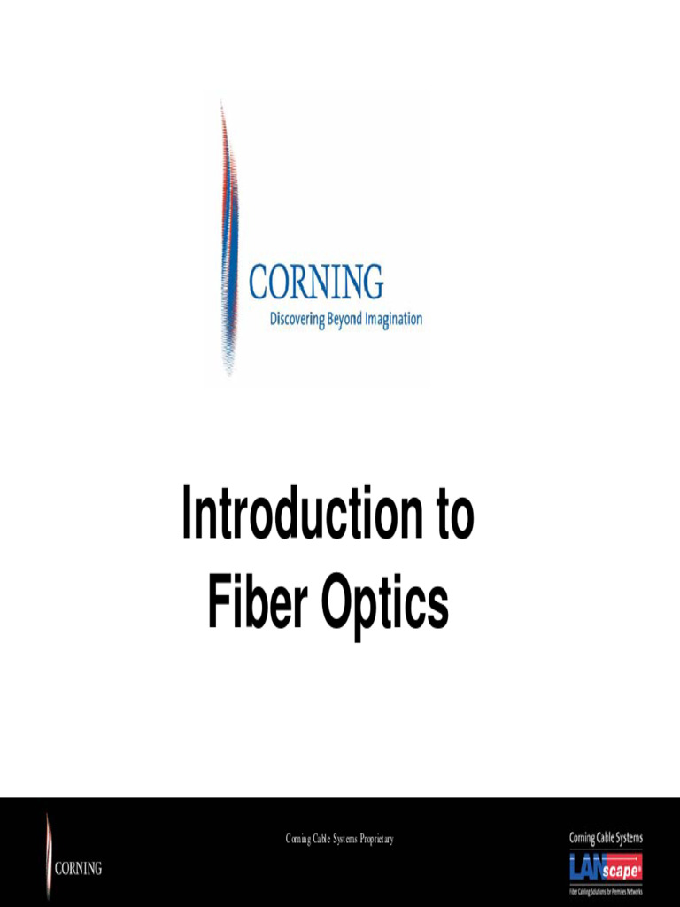 CORNING FO Basic | PDF | Optical Fiber | Attenuation