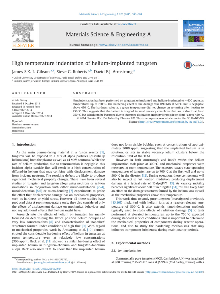 NT Oxford Corrected Proof W Paper 2014 | PDF | Dislocation | Hardness