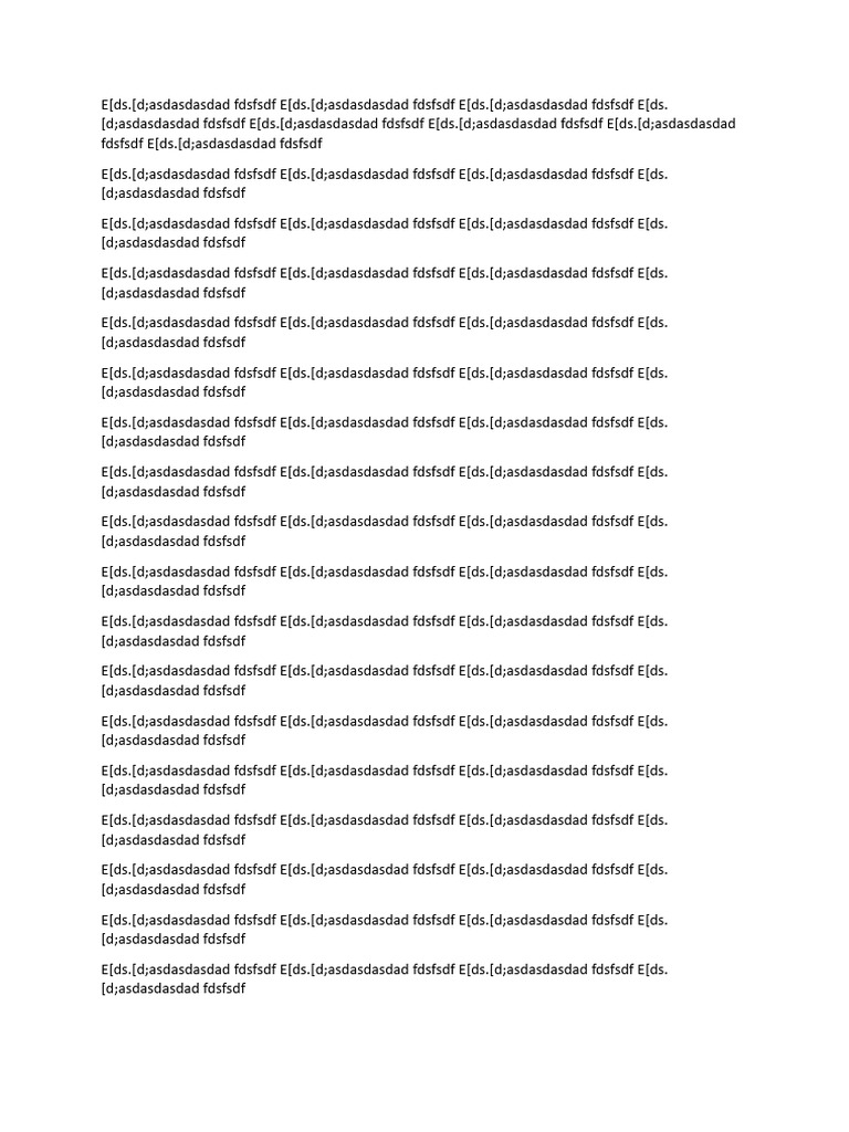 Unreadable Document Text | PDF