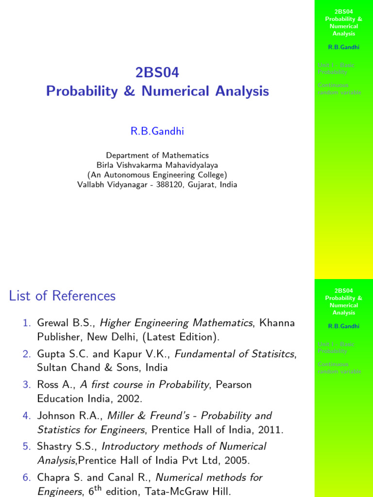 Basic Probability Concepts Explained | PDF | Probability Distribution | Random Variable