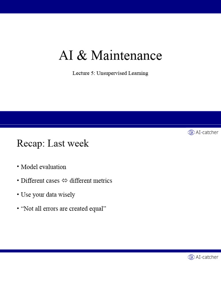 Lecture 5 Unsupervised | PDF | Cluster Analysis | Machine Learning Lecture 5 Unsupervised | PDF | Cluster Analysis | Machine Learning
