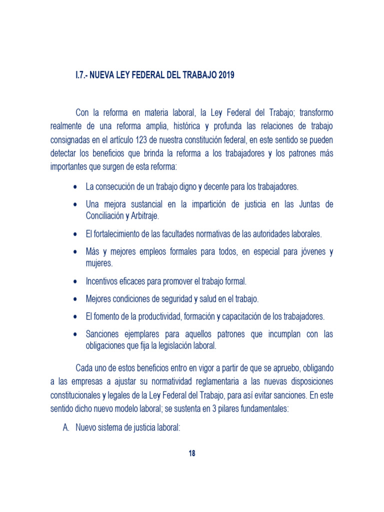 Reforma Laboral 2019: Claves y Beneficios | PDF | Derecho laboral | Sindicato