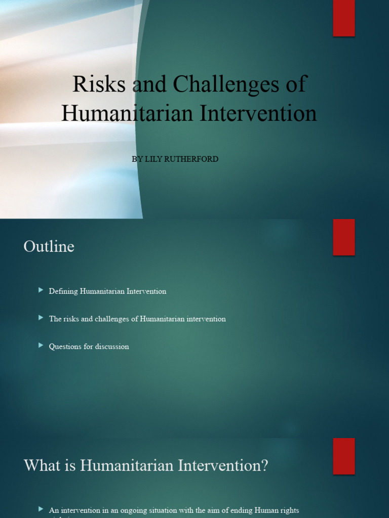 Risks and Challenges of Humanitarian Intervention | PDF | Humanitarian Aid | Sovereignty