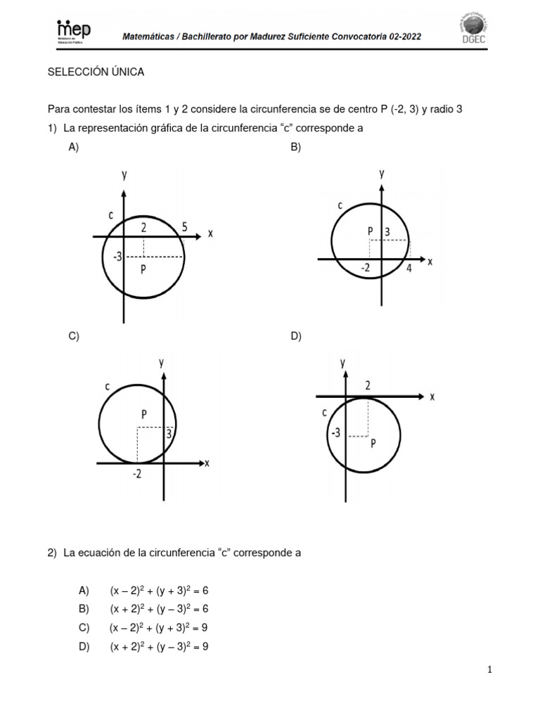 BXM 02-2022 | PDF | Formas geométricas | Geometría