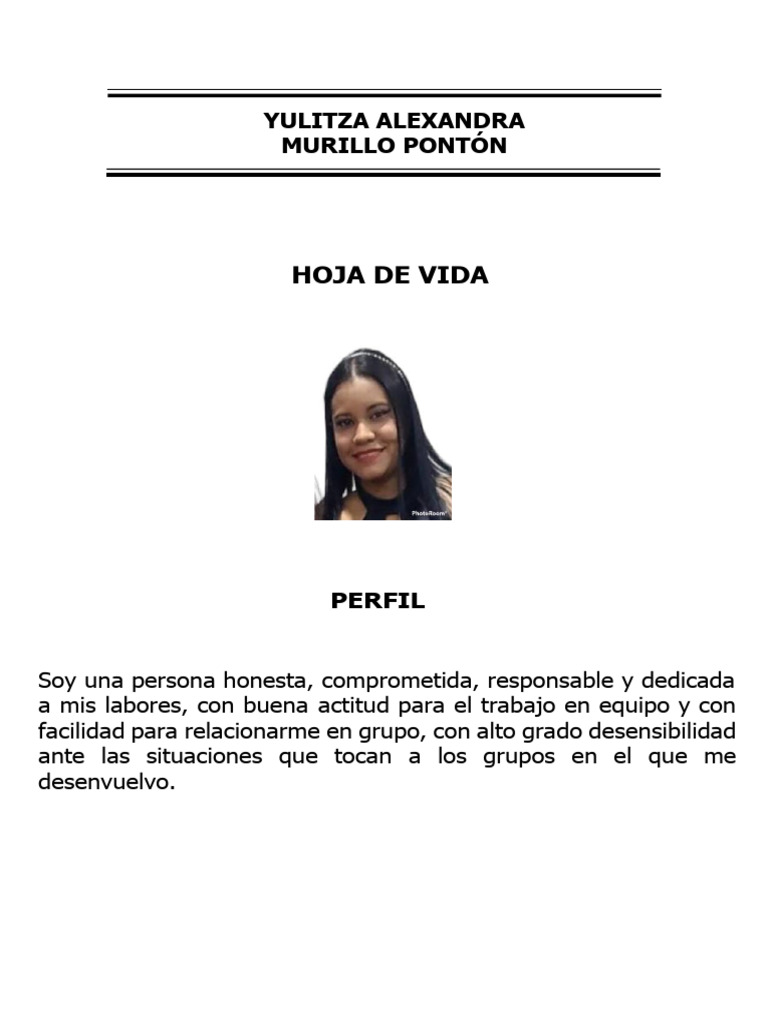 Yulitza Alexandra Murillo Pontón | PDF
