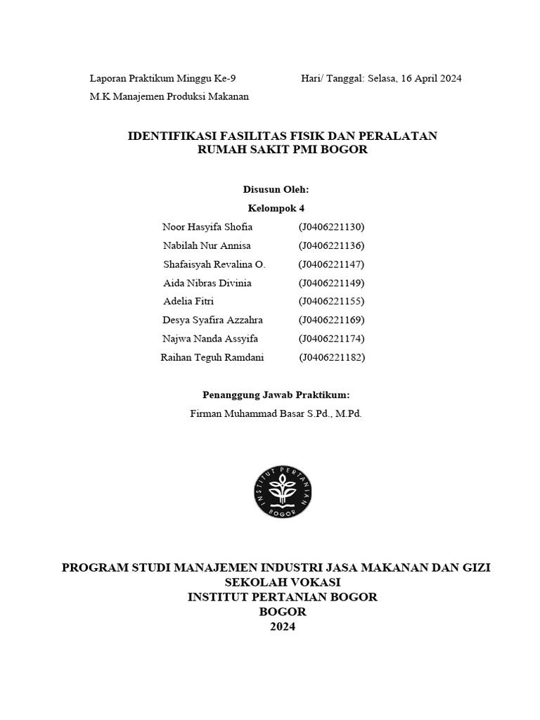 Laporan Praktikum Minggu Ke 9 MPM | PDF