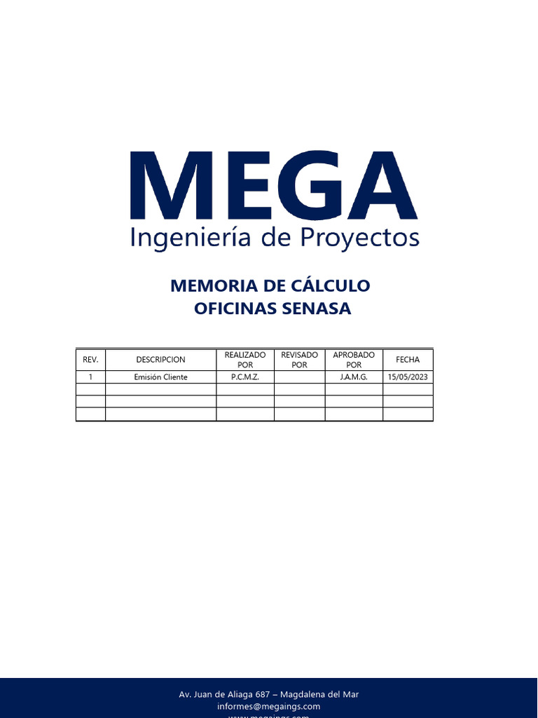 MEGA-EST-MC Cobertura metálica Oficinas SENASA | PDF | Viga (Estructura) | Doblar