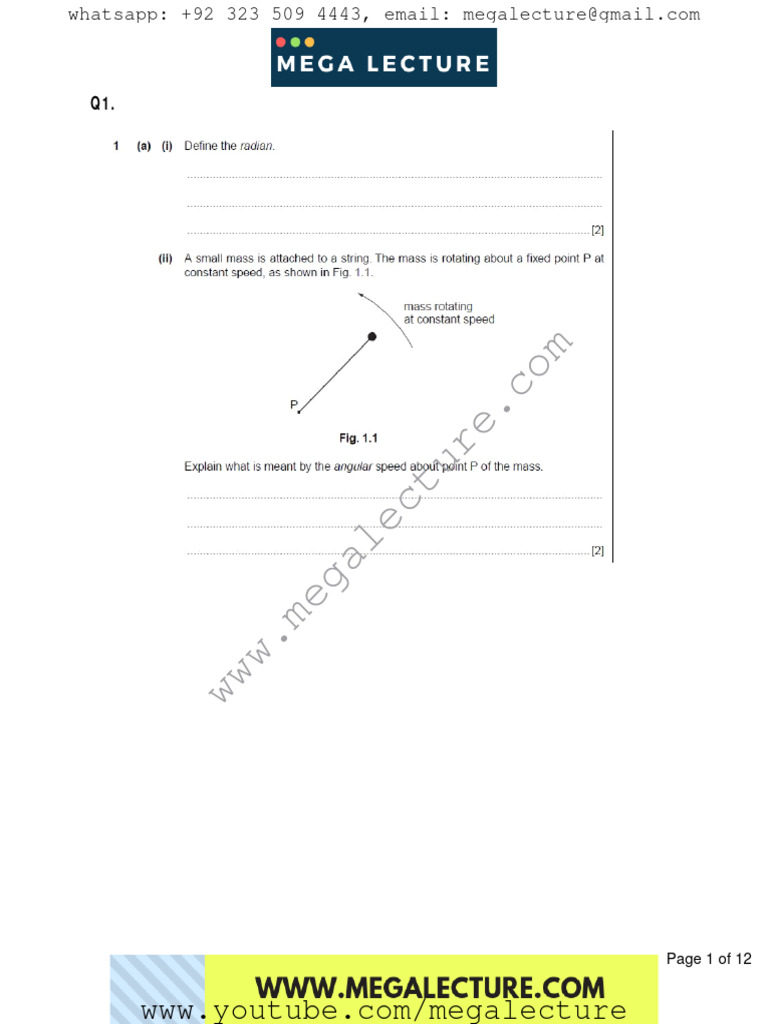 Circular-Motion QP | PDF