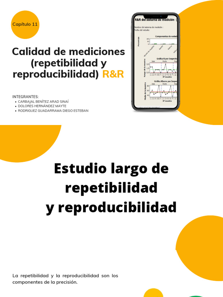 Calidad de Mediciones (Repetibilidad y Reproducibilidad) Today | PDF ...