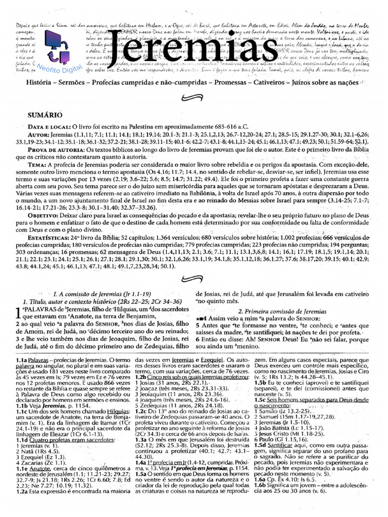 24 - Bíblia Dake - Jeremias | PDF | Jeremias | Profeta