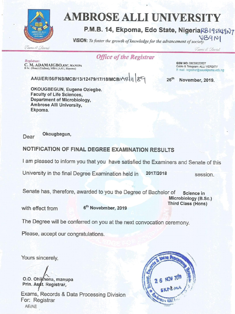 Abrose Alli University. | PDF