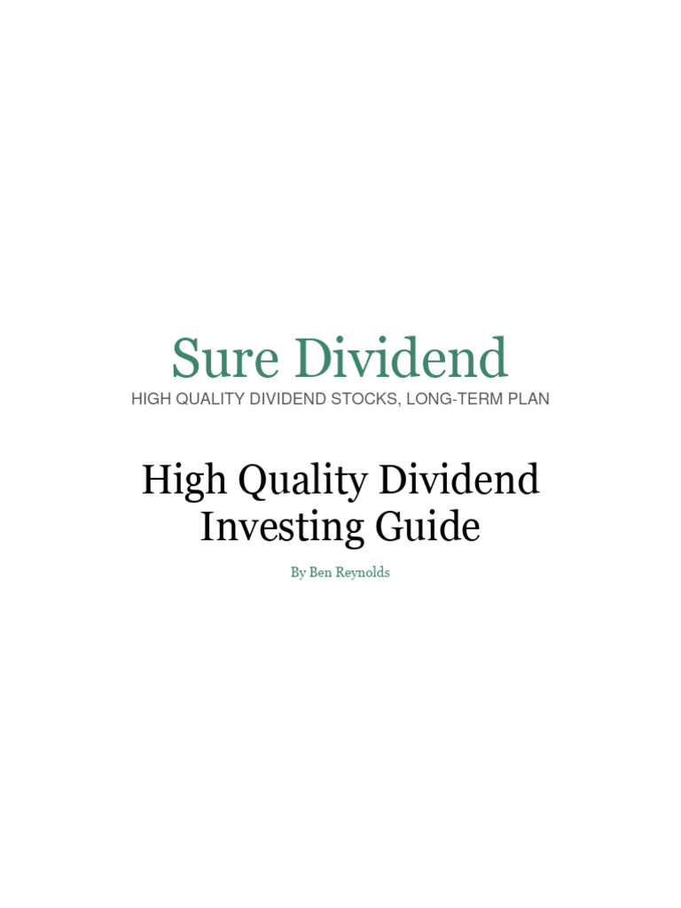 High Quality Dividend Investing Guide | PDF | Investing | Value Investing