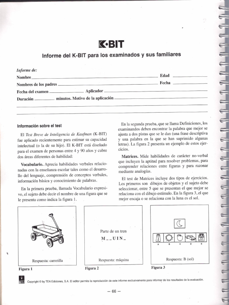 Tablas Puntuaciones KBIT | Descargar gratis PDF | Inteligencia | Neurociencia