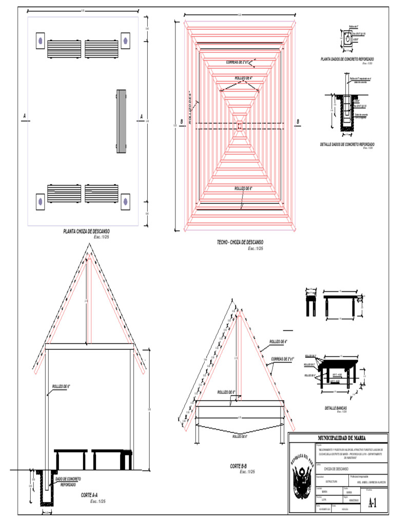 Planta Choza de Descanso en Amazonas | PDF