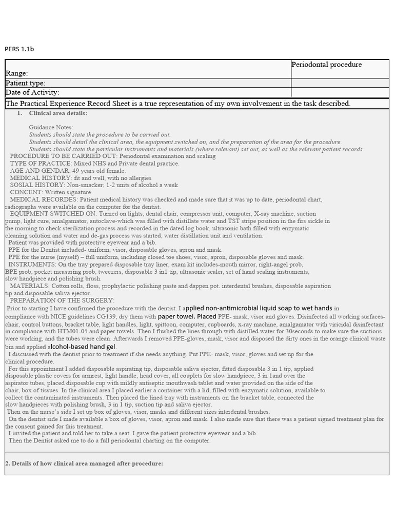 PERS 1.1b | PDF | Surgery | Personal Protective Equipment