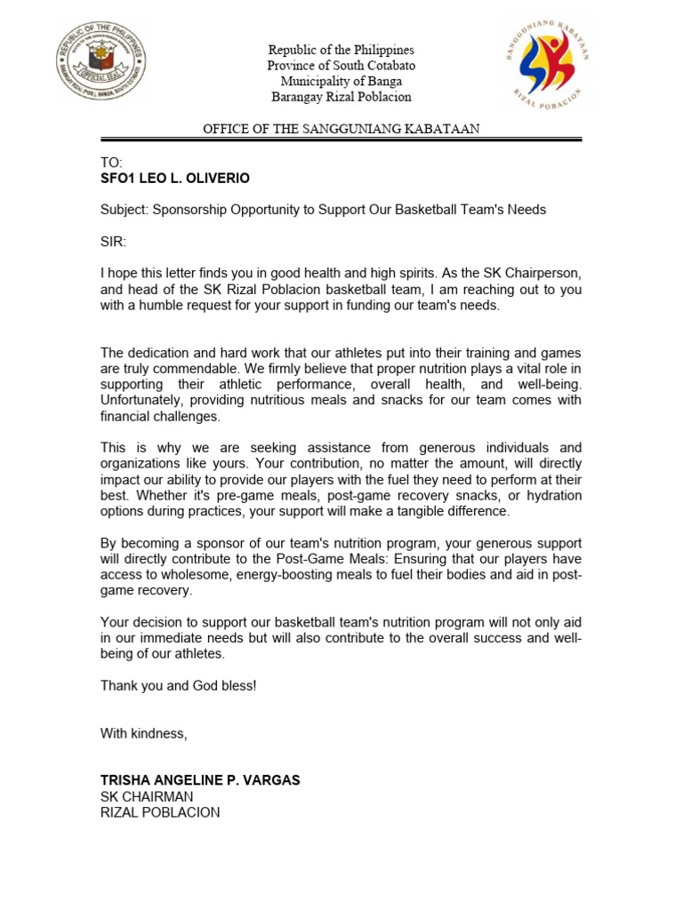 Solicitation Letter | PDF