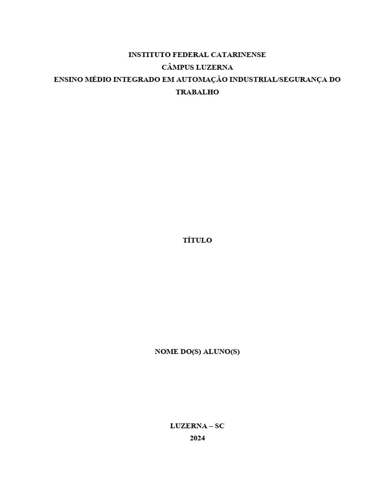 Modelo-de-Relatório-Final-Projeto-Integrador | PDF | Gripe