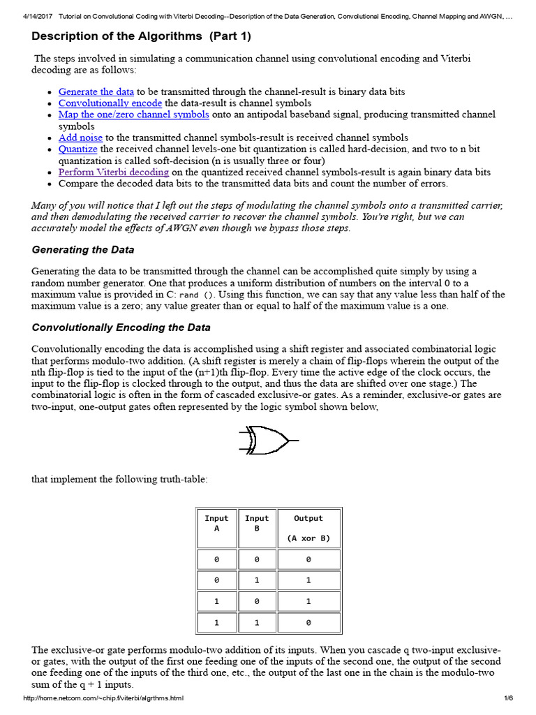 Description of The Algorithms (Part 1) | PDF | Electronics | Computer ...