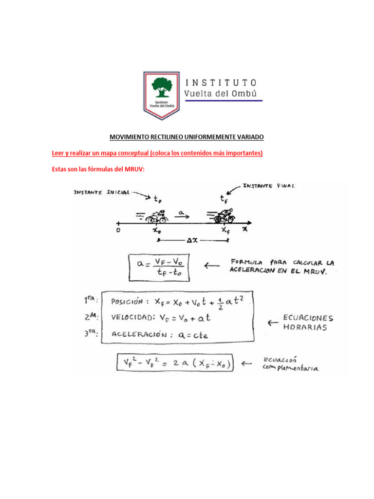 MRUV | PDF | Tecnología