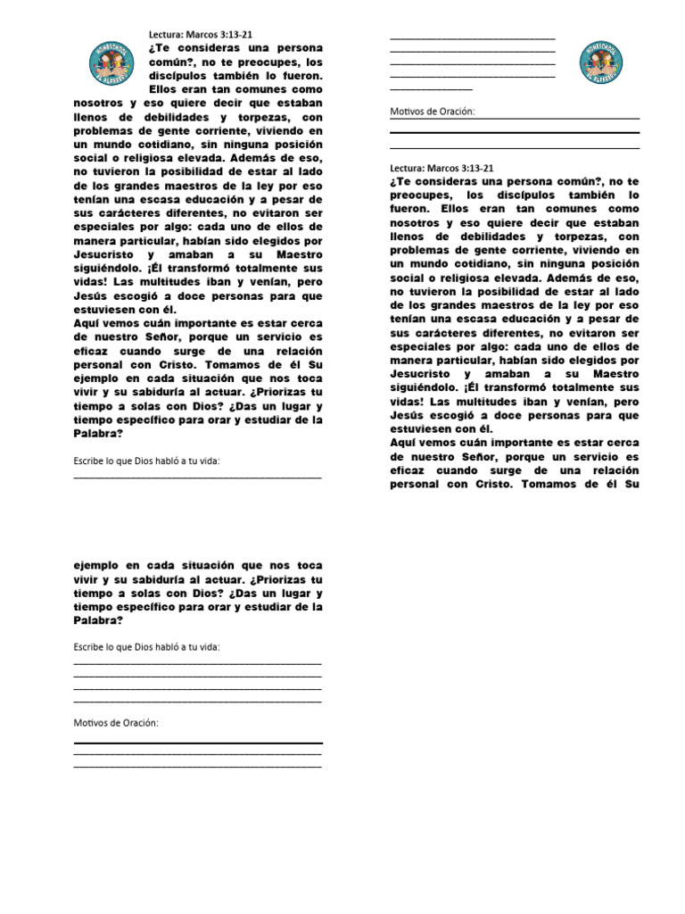 Devocional 19 de Abril 2024 | PDF | Oración | Jesús