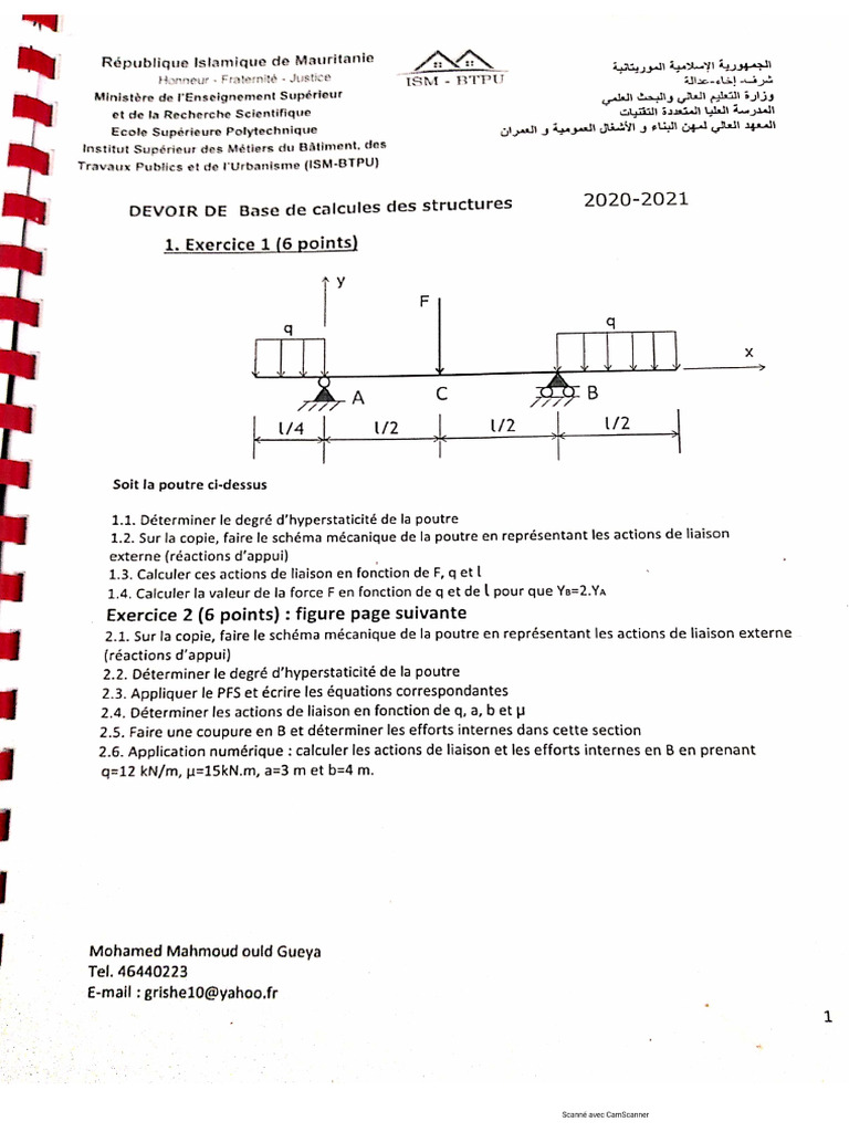 Base Calcule de Structures | PDF