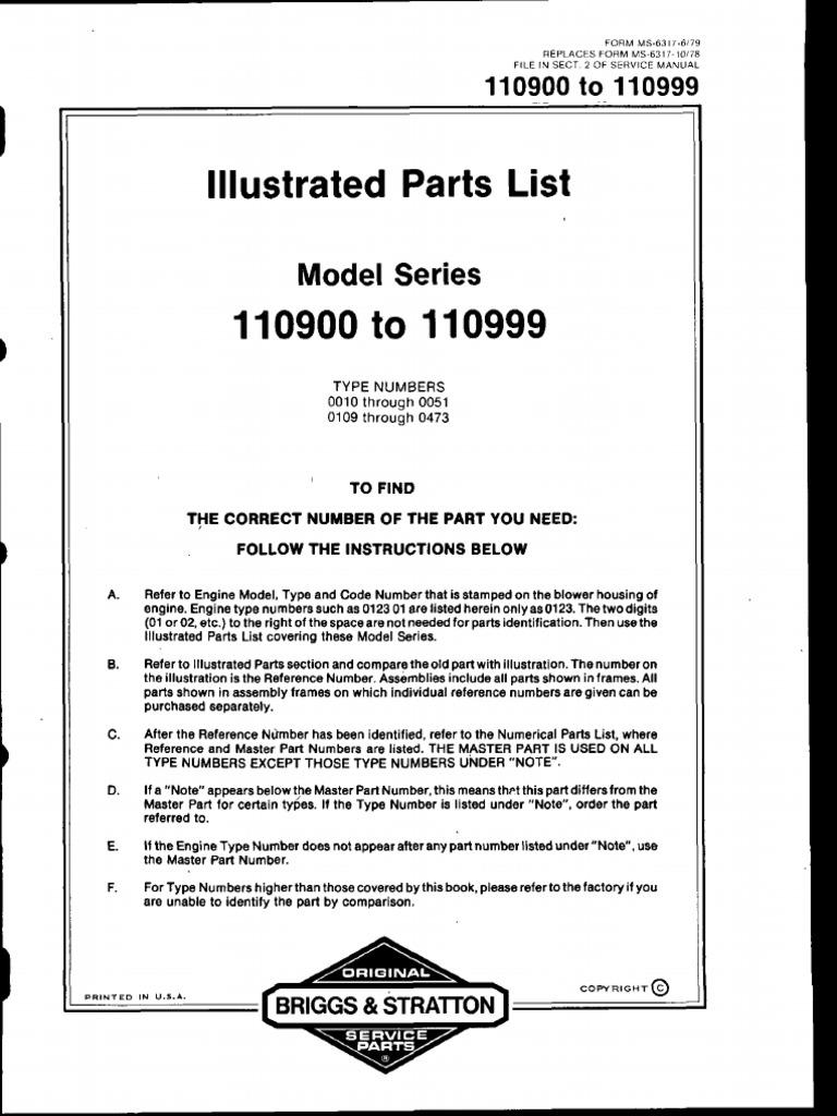 Briggs & Stratton | PDF