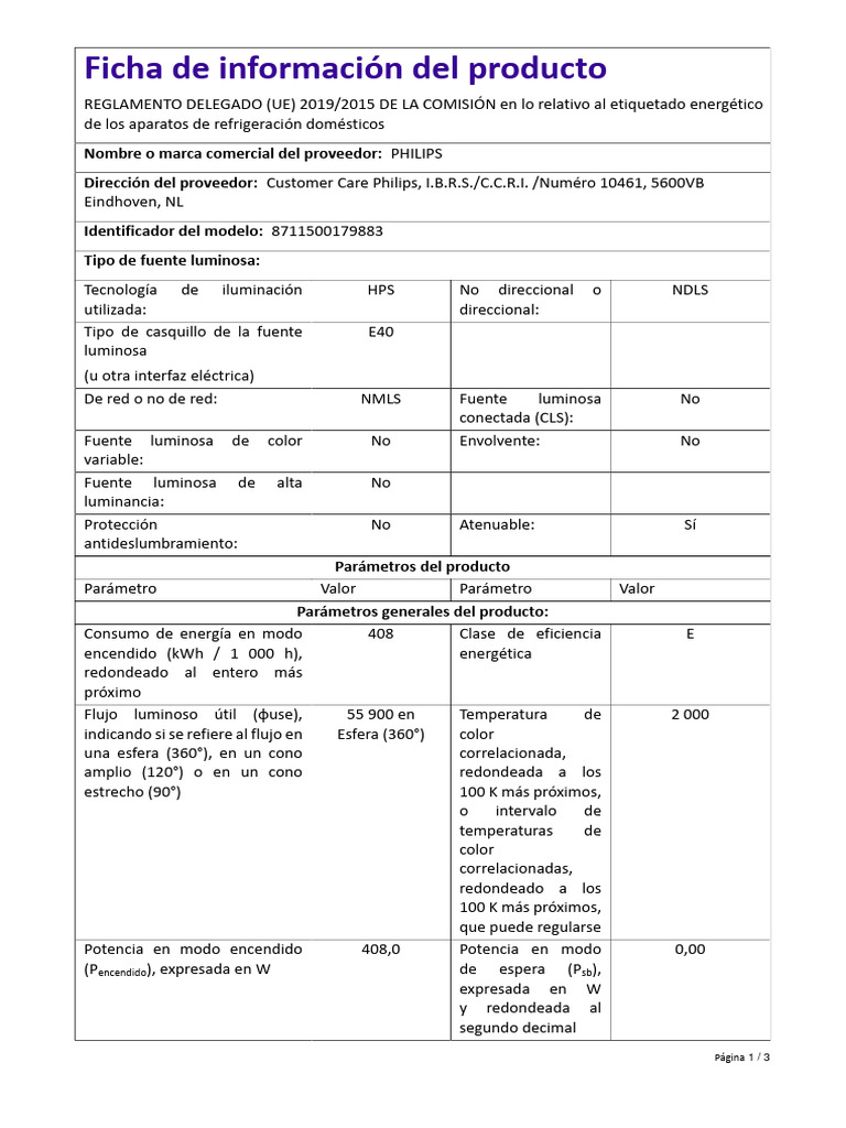 Product Information Sheet | PDF | Electricidad | Ingenieria Eléctrica