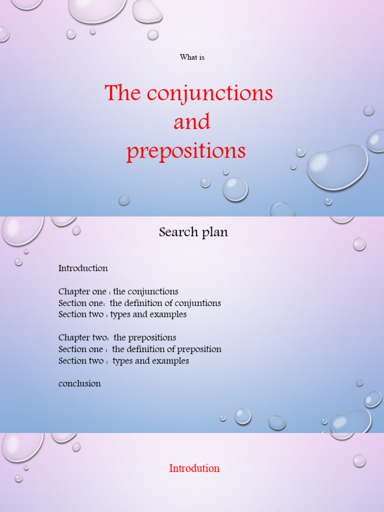 Conjunctions and Prepositions | PDF | Semantic Units | Linguistics