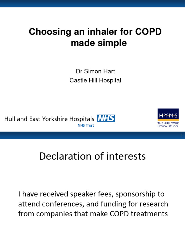DR Hart COPD Inhalers STR GIM January 2016 | PDF | Chronic Obstructive ...