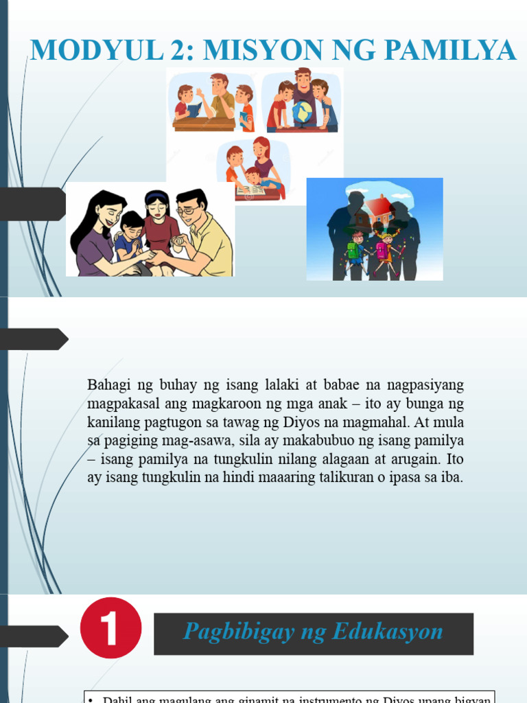 Q1 Misyon NG Pamilya | PDF