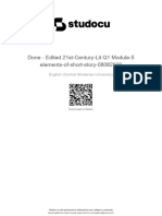 EDITED - 21st Century Lit - Q1 - Module 5 - Elements of Short Story ...