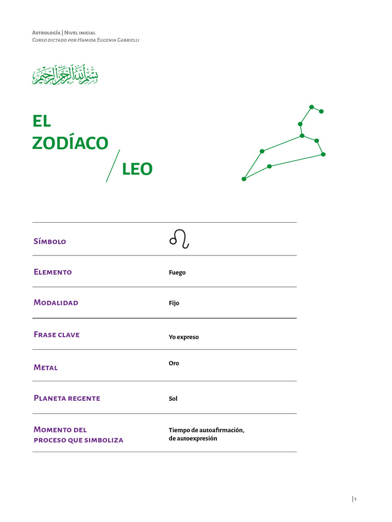 7 - Leo | PDF | Pensamiento | Zodíaco