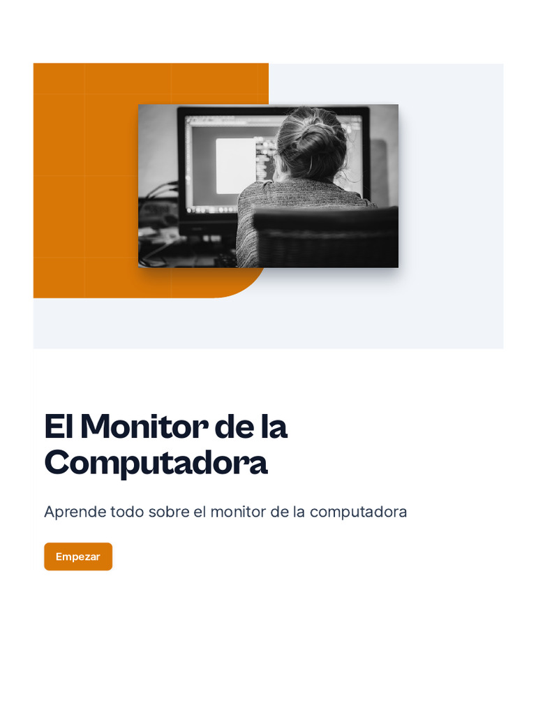 Guía Completa del Monitor de Computadora | PDF | Pantalla de cristal ...