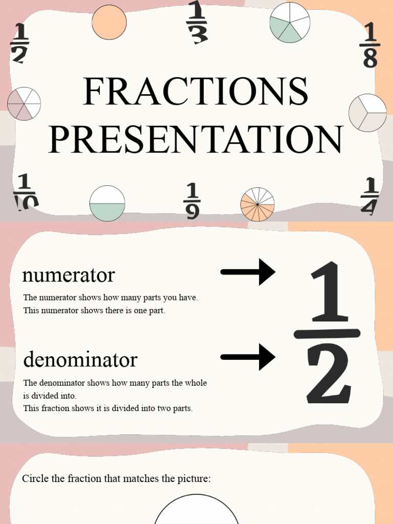 Fractions Mathematics Education Presentation | PDF