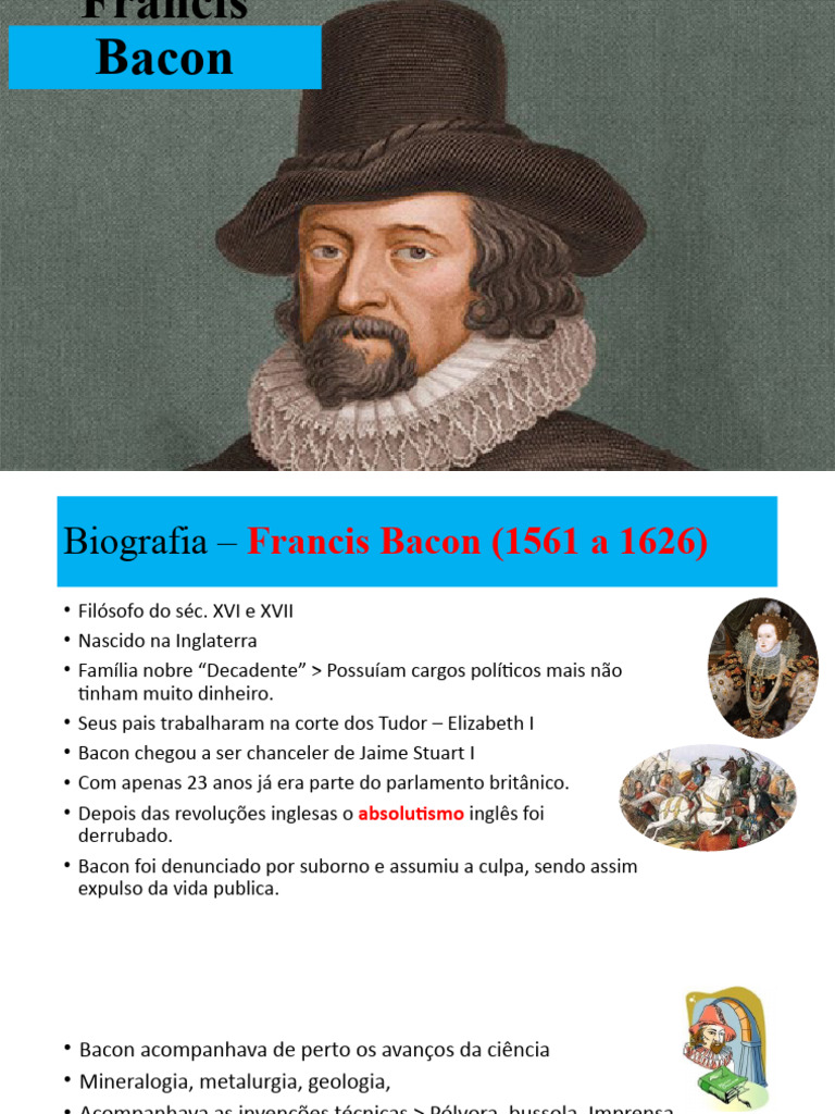 Filosofia Moderna - Francis Bacon | PDF | Francis Bacon | Método científico