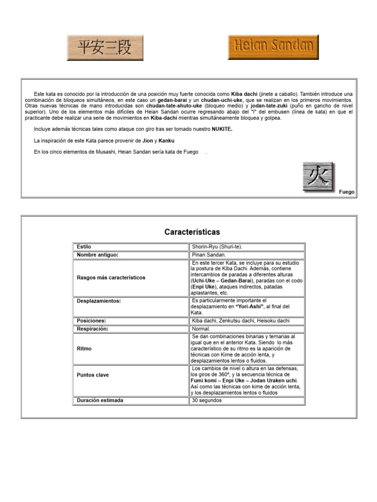 Heian Sandan Pdf Kata Artes Marciales Japonesas