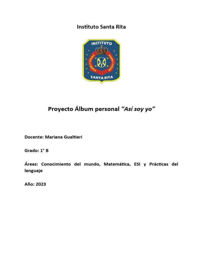 Proyecto - Así Soy Yo | PDF | Familia | Conocimiento