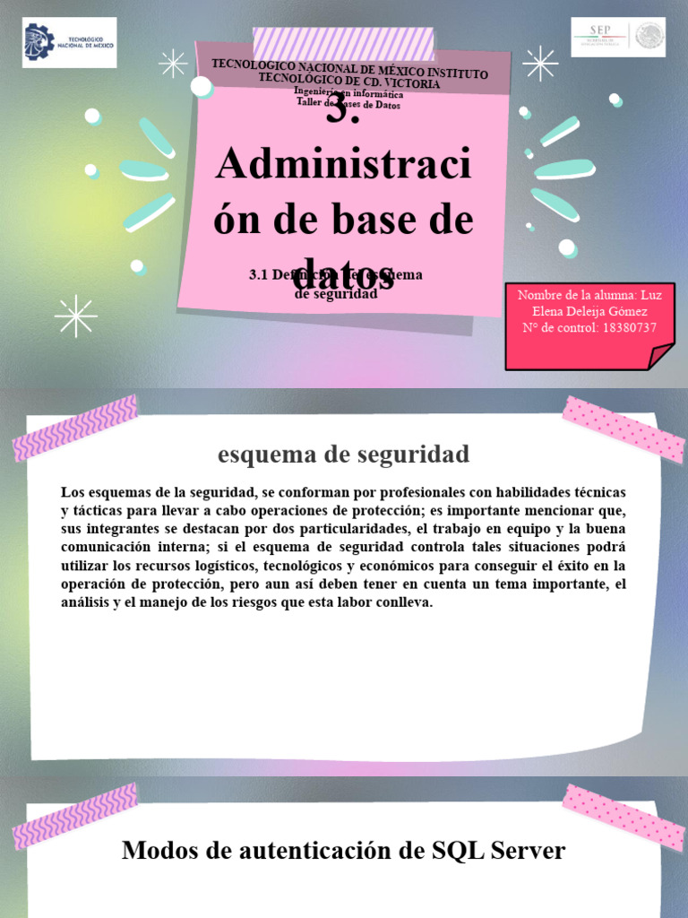Administración de Base de Datos | PDF | Servidor SQL de Microsoft ...