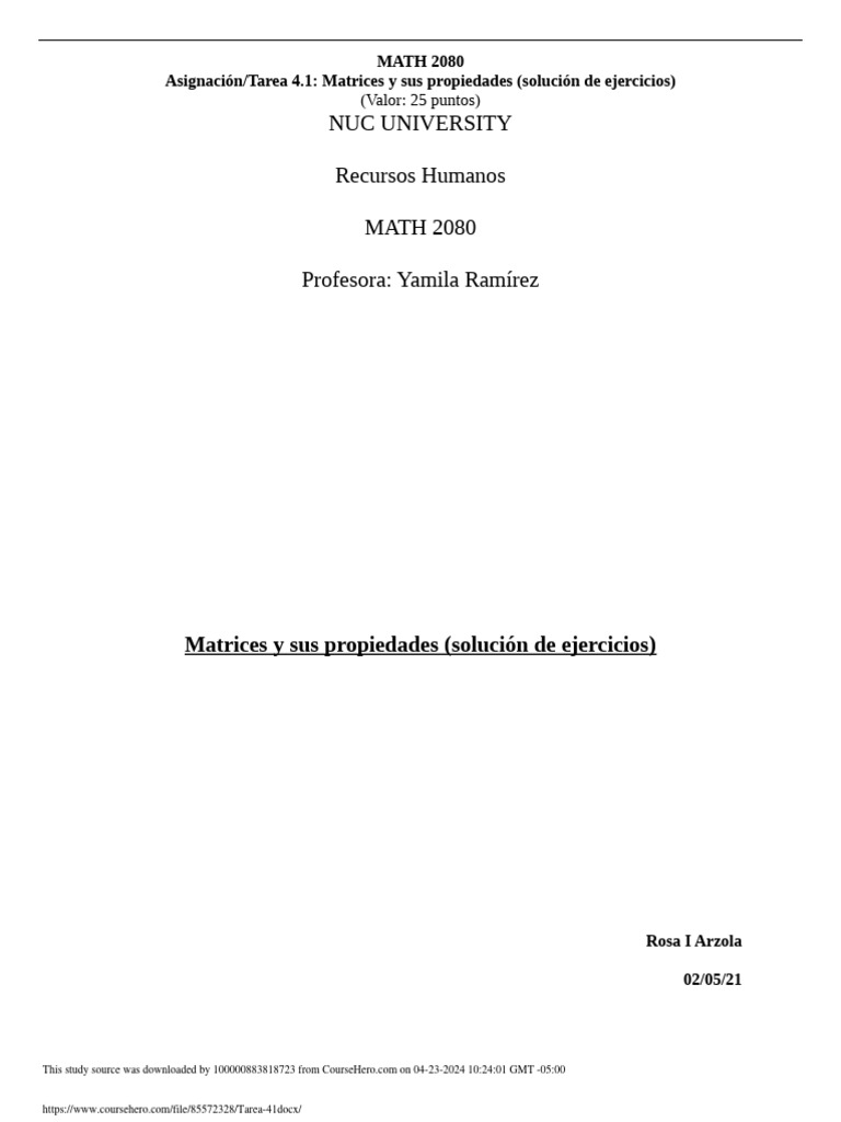 Tarea_4.1.docx | PDF | Matemáticas | Objetos matemáticos